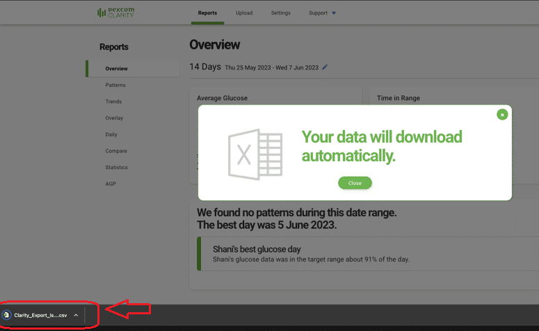 Dexcom Clarity - DreaMed